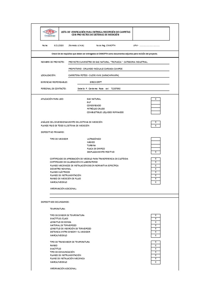 Check List Revisión Proyectos | PDF | Informática y tecnología de la ...