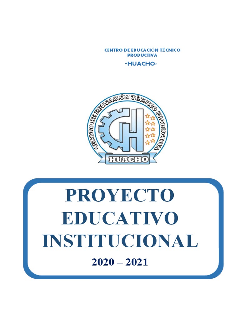 PEI CETPRO HUACHO ACTUALIZACION 2020 10 Agosto | PDF | Plan de estudios | Liderazgo