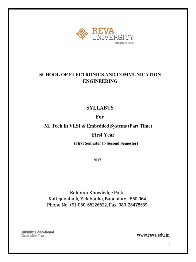 VLSI & Embedded Systems Syllabus | PDF | P–N Junction | Mosfet