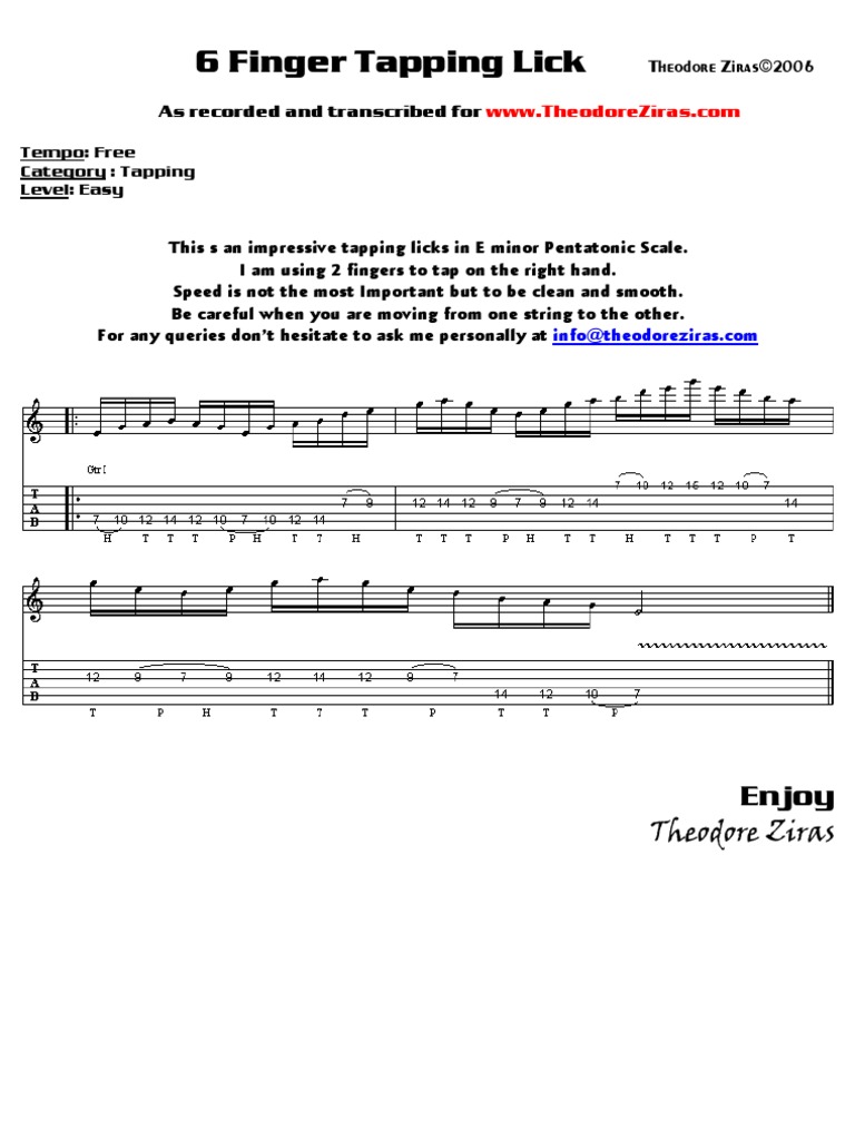 Tapping 6fingers | PDF