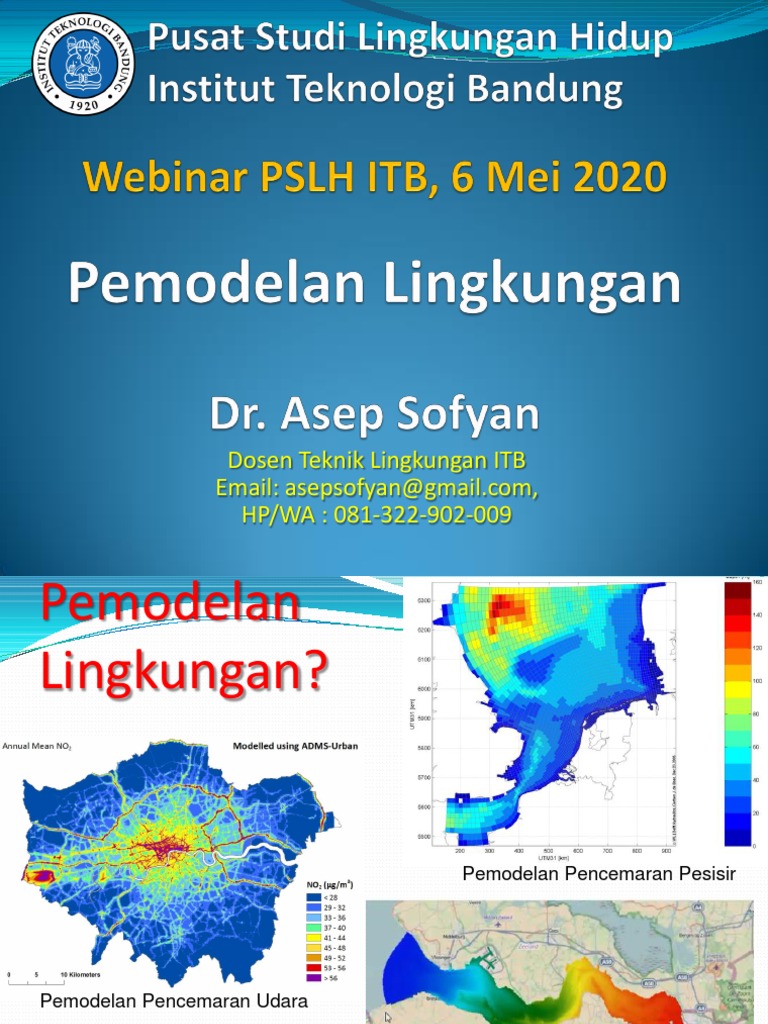 Webinar Pemodelan Lingkungan Asep Sofyan PSLH ITB Update PDF | PDF
