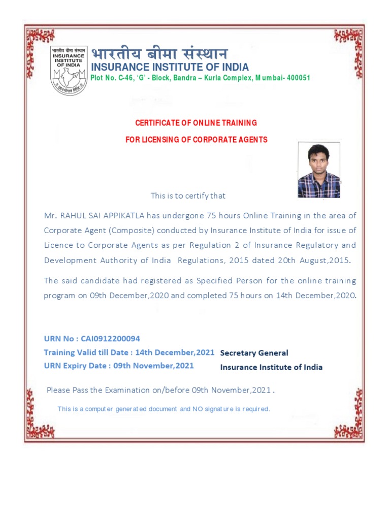 CA Certificate | PDF