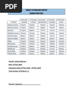 Daily Attendance 2025 | PDF