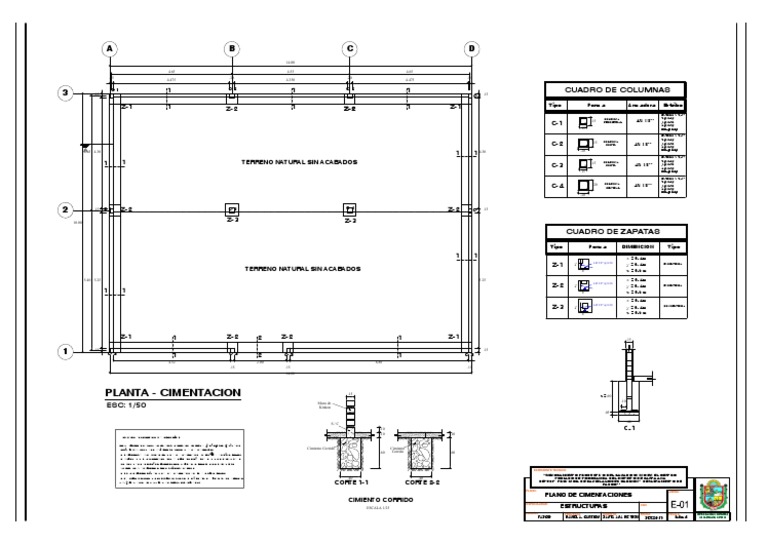 Planos Cobertizos 02 PDF | PDF | Fundación (Ingeniería) | Ingeniería geotécnica