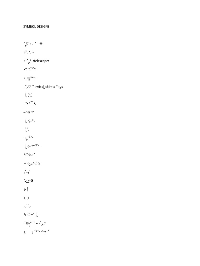 Decorative Symbol Designs and Dividers | PDF