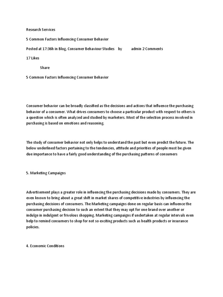 PR1 - RRL | PDF | Consumer Behaviour | Behavior