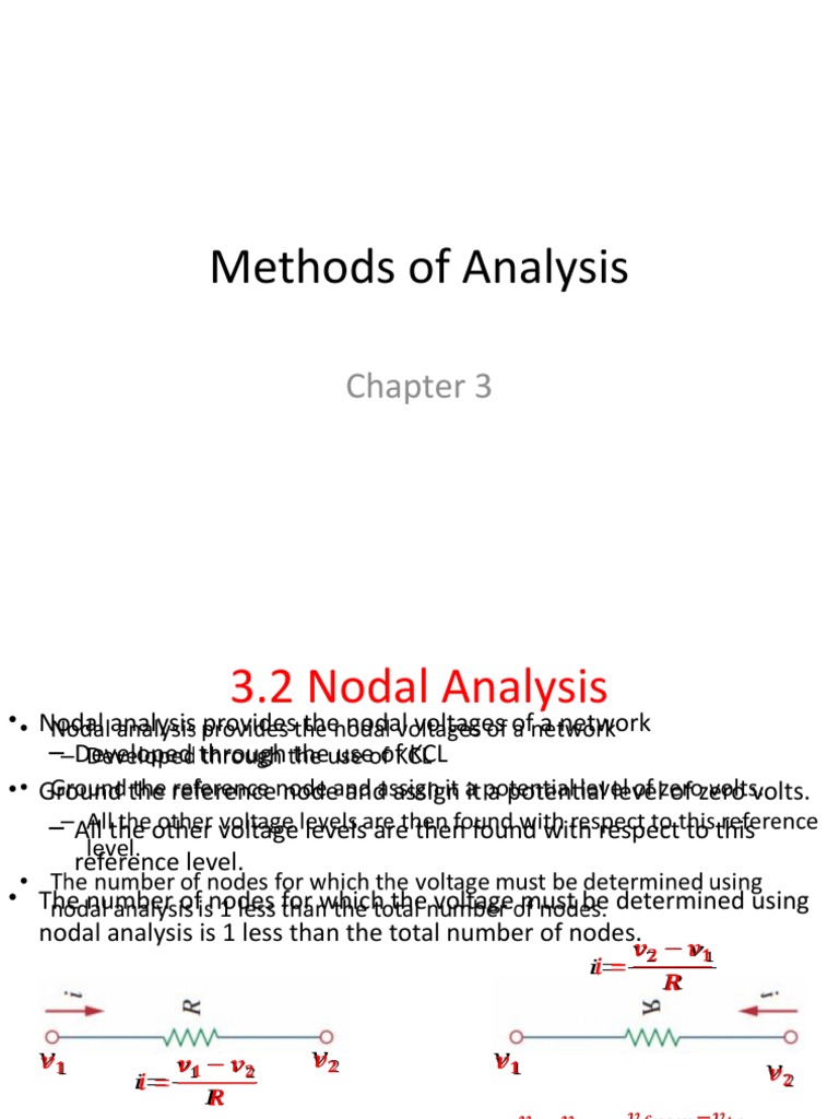 Methods of Analysis - CH3 | PDF | Electrical Network | Electronic Circuits
