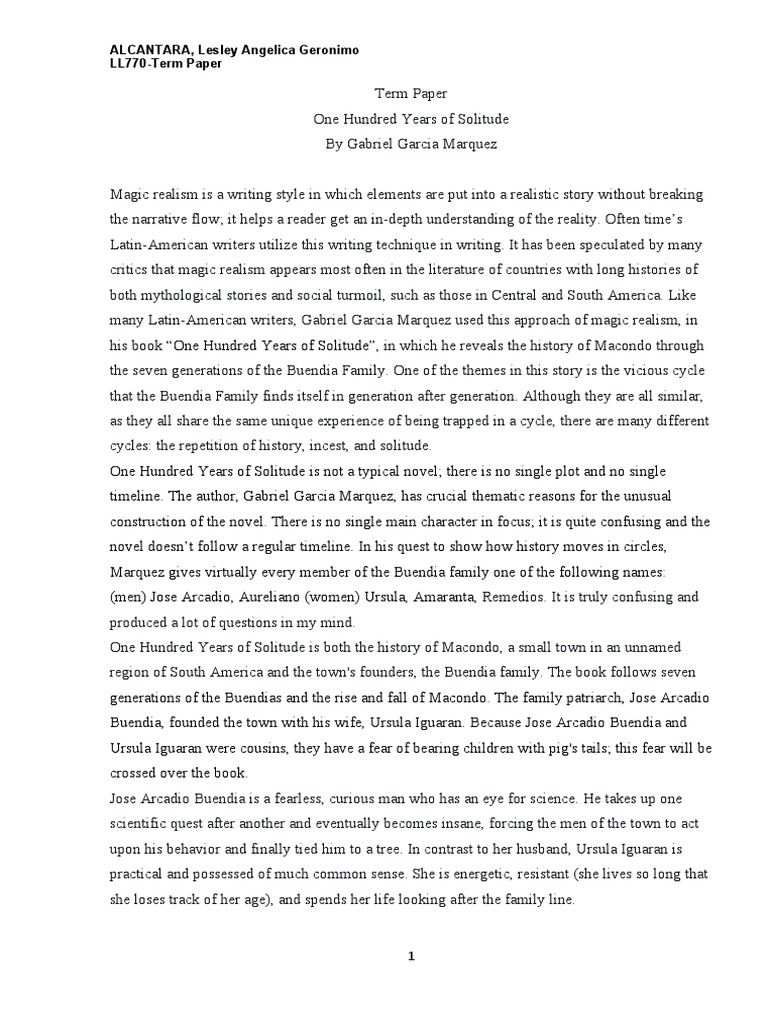 ALCANTARA, Lesley Angelica Geronimo LL770-Term Paper | PDF