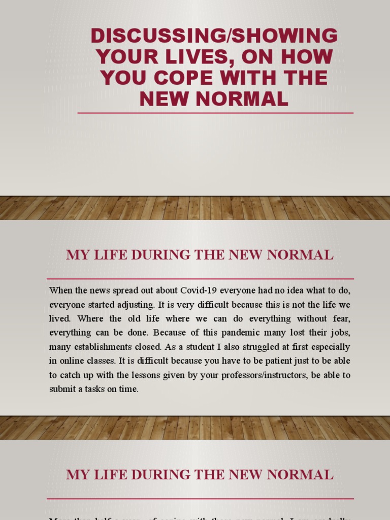 Coping with the New Normal | PDF