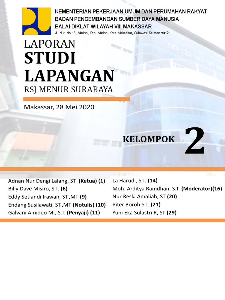 KELOMPOK 2 - LAPORAN STUDI LAPANGAN RSJ MENUR SURABAYA - Fix | PDF