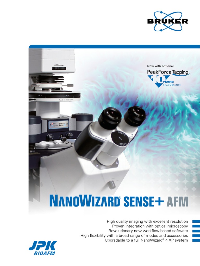 Brochure - JPK Nanowizard Sense+ - 2019-12-12 | PDF | Atomic Force ...