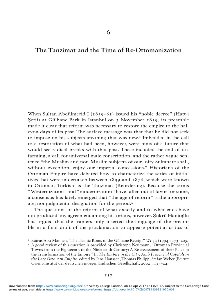 Arabs of The Ottoman Empire-Tanzimat - 1516-1918 | PDF | Ottoman Empire ...