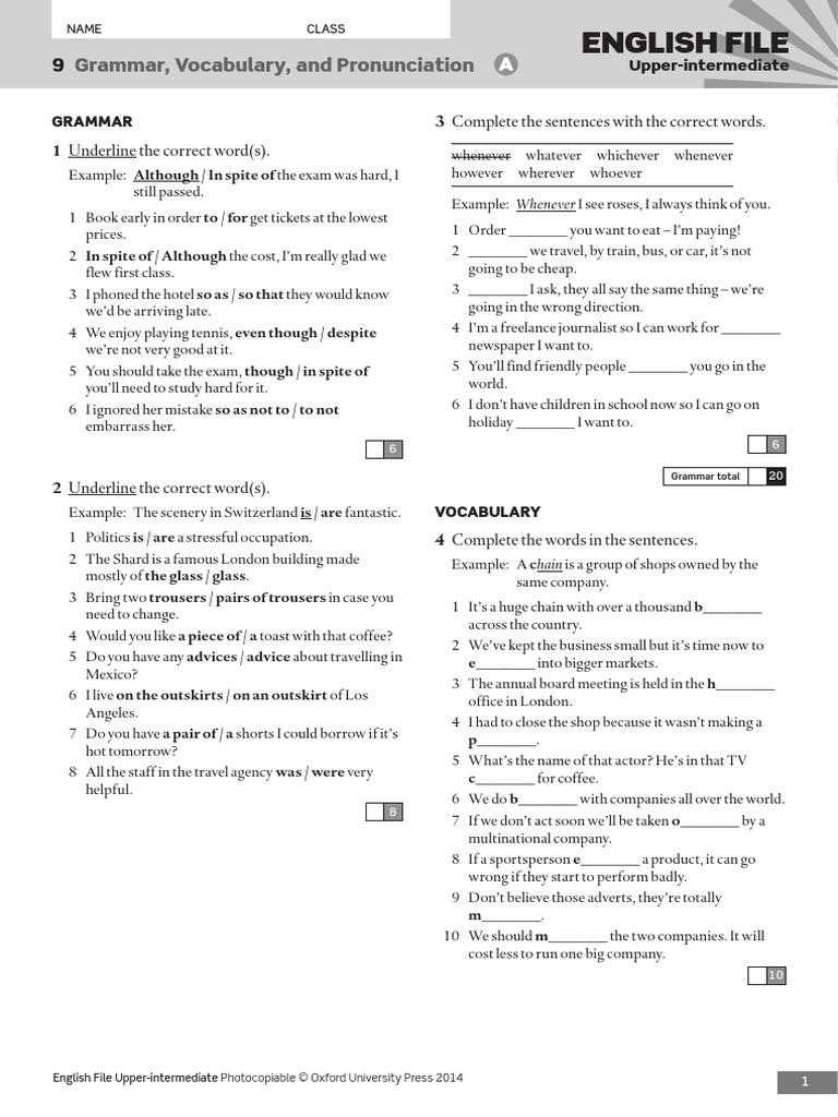 English File: Grammar, Vocabulary, and Pronunciation | PDF | Television ...