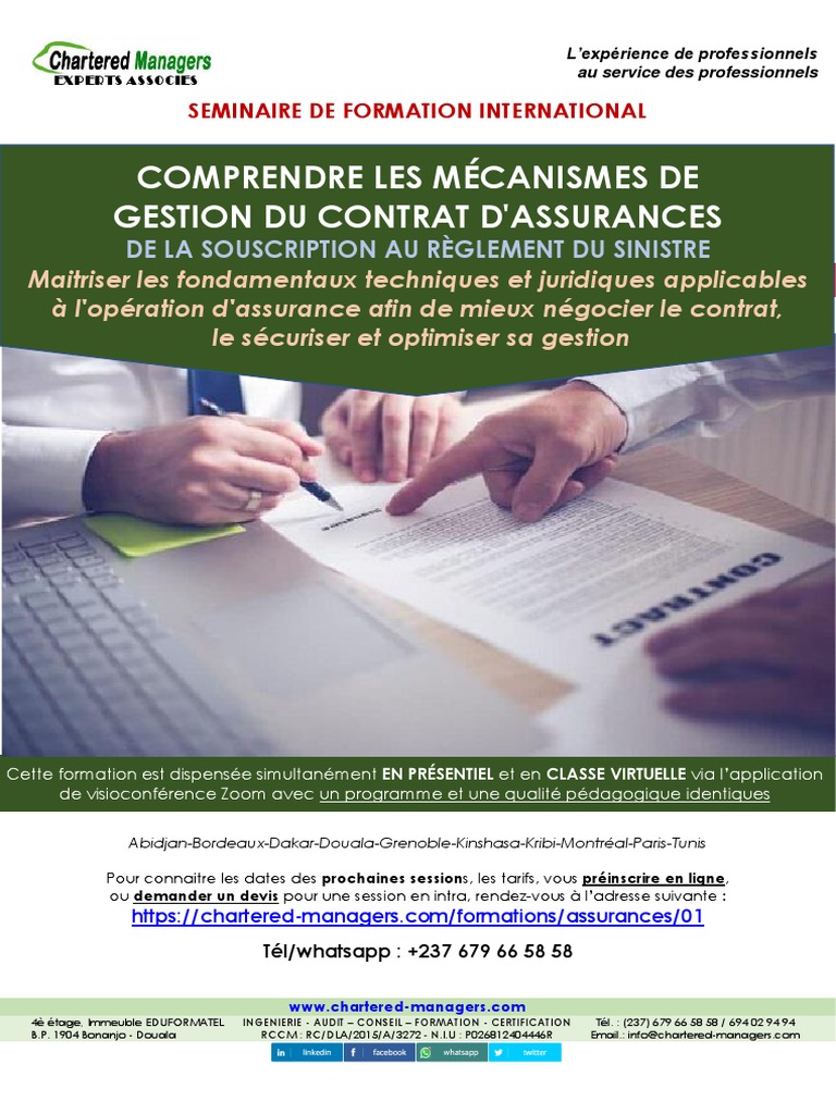 Gestion Contrat Assurance | PDF | Assurance | Risque