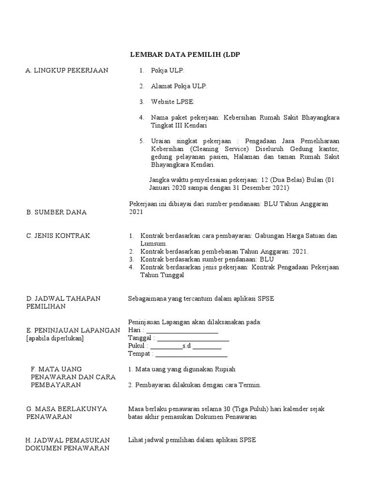 LDP LDK RS Bhayangkara Kendari | PDF