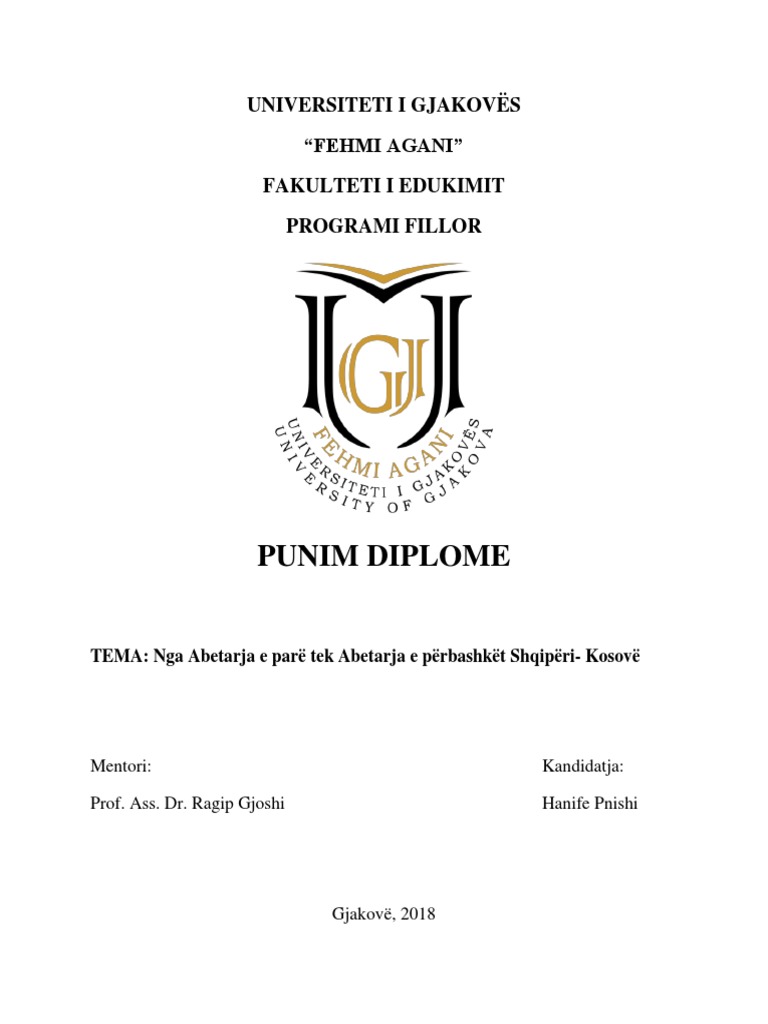 Punim Diplome Hanife Pnishi 1 | PDF