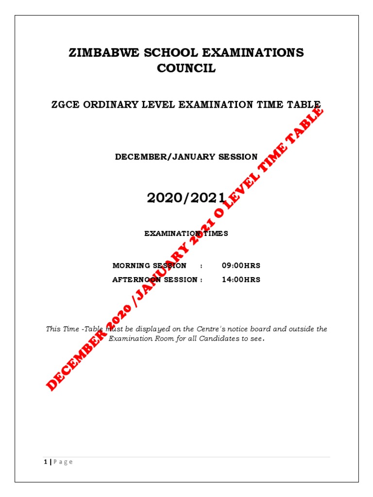 2020 2021 o Level Time Table | PDF | Test (Assessment) | Business