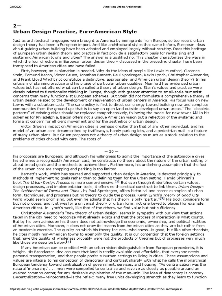 American Urban Architecture 2 PDF | PDF | Urban Design | Controlled ...
