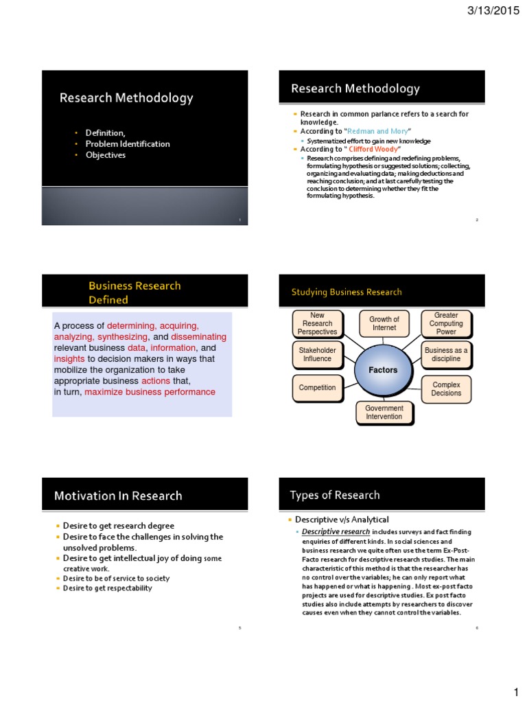 Definition, Problem Identification Objectives | PDF | Qualitative ...