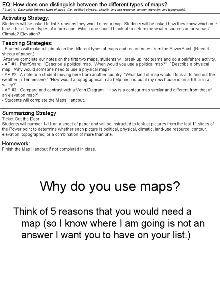 7.3.spi.14. Distinguish Between Types of Maps. (I.e., Political ...