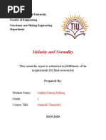 Normality - Formula, Definition, Examples, Problems | PDF | Mole (Unit ...