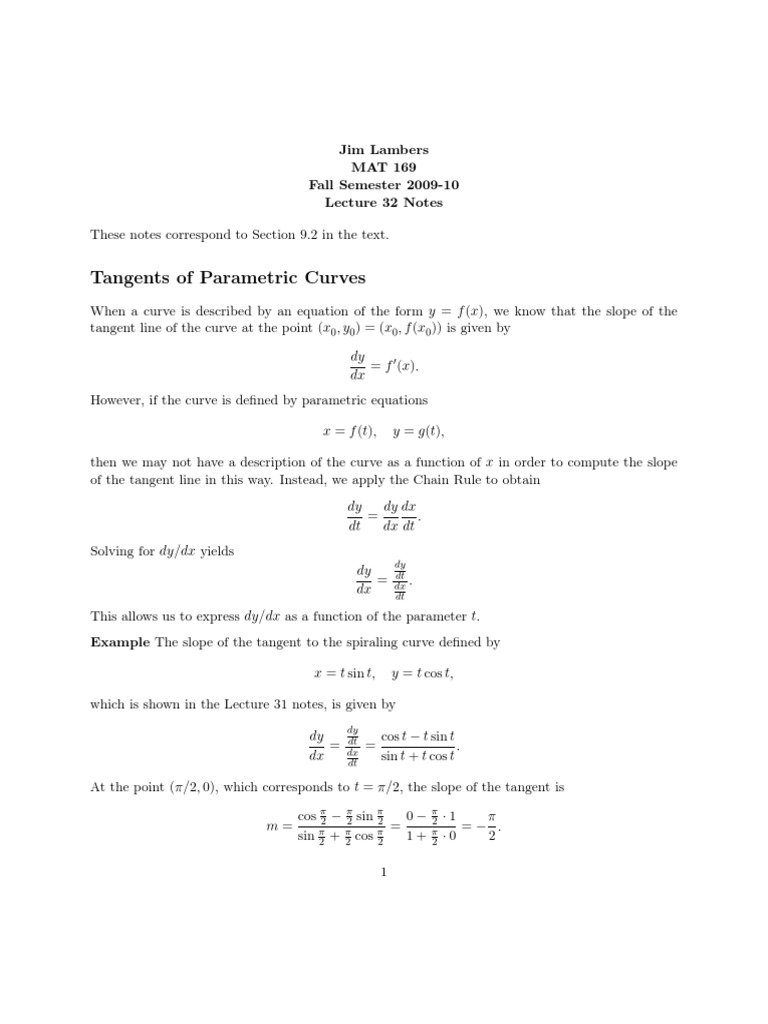 Lecture32 PDF | Download Free PDF | Tangent | Sine