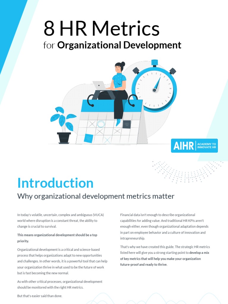 8 HR Metrics: For Organizational Development | PDF | Innovation ...