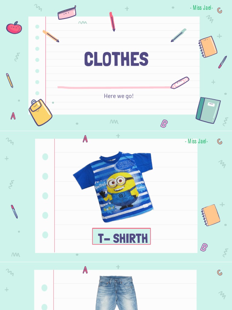 Clothing Vocabulary Exercises PDF | PDF