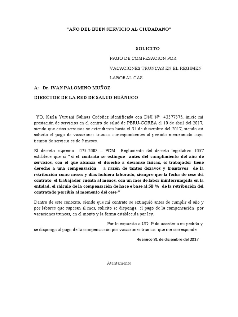 Modelo De Solicitud De Vacaciones Truncas Cas 2019 Da - vrogue.co Modelo De Solicitud De Vacaciones Truncas Cas 2019 Da - vrogue.co