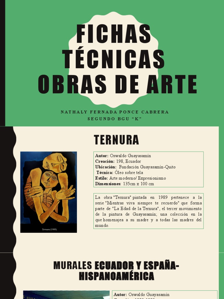 Fichas De Trabajo De Artistas Famosos