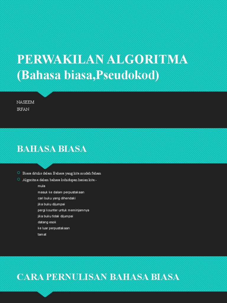 Perwakilan Algoritma | PDF