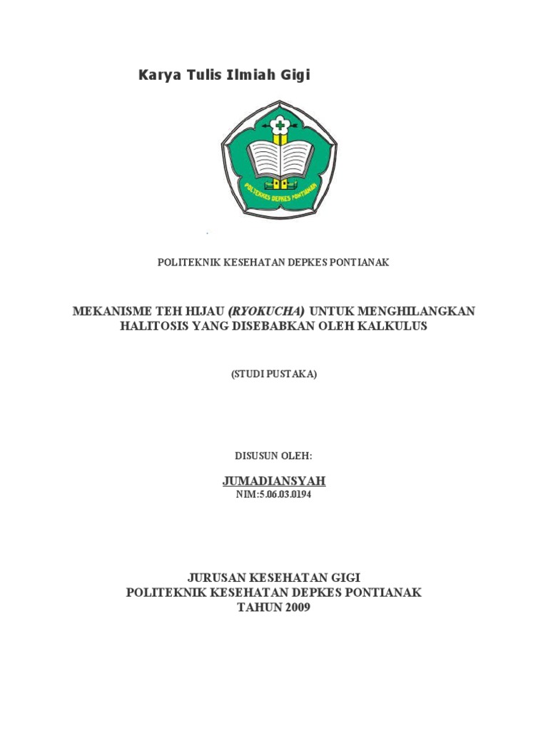 Kti Gigi Karya Ilmiah Gigi | PDF