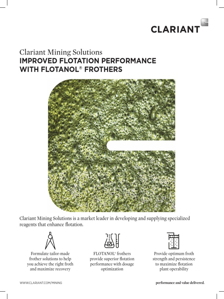 Clariant Mining Solutions: Improved Flotation Performance With Flotanol ...