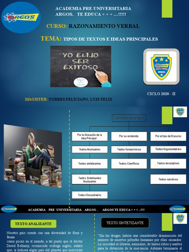 Tipos de Textos Argos College | PDF | Naturaleza
