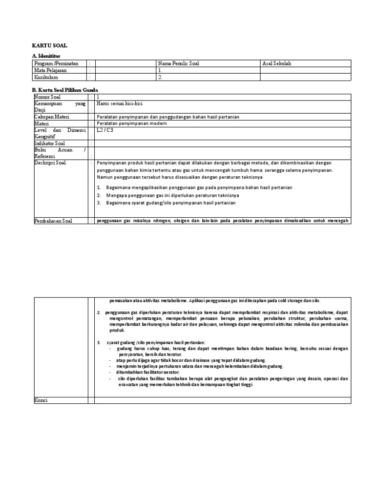 Kartu Soal - Kp3 | PDF | Kajian Bahasa Asing | Sains & Matematika