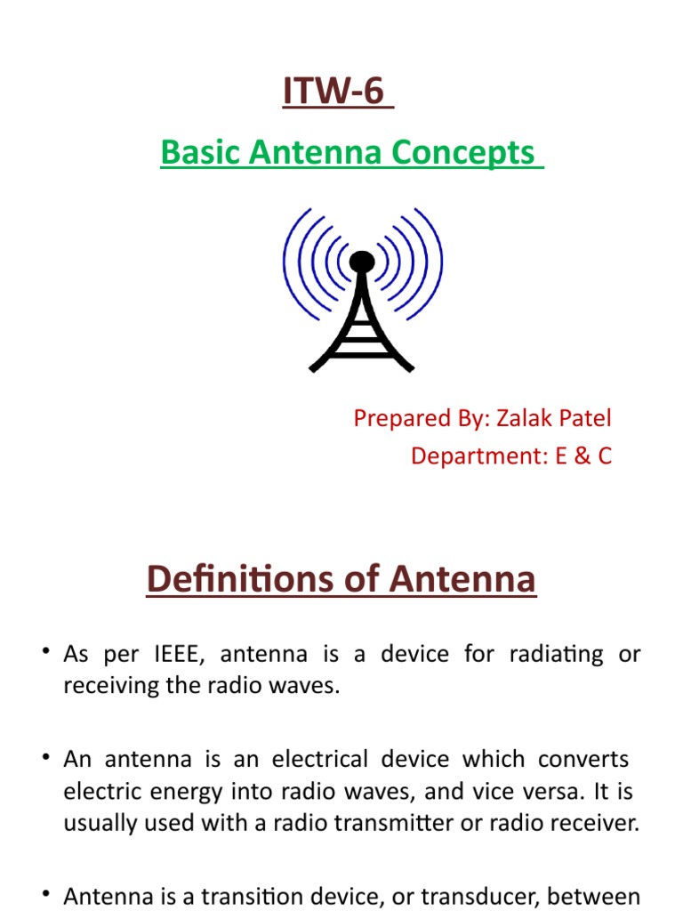 Basic Antenna Concepts Explained | PDF | Antenna (Radio) | Very High ...
