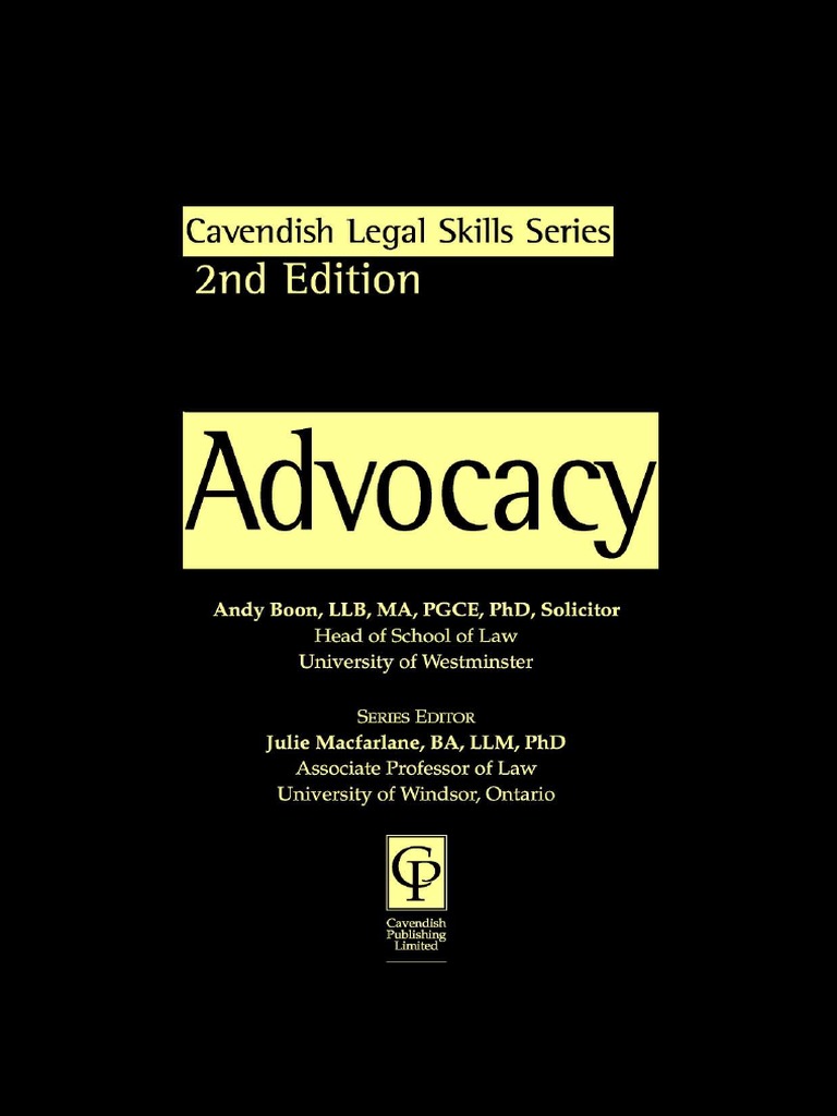Advocacy PDF | PDF | Advocate | Persuasion