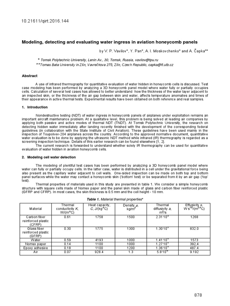 Water Ingression | PDF | Thermography | Water