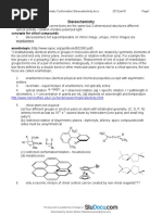 531 - Stereochem Practice Key | PDF | Chirality (Chemistry) | Space