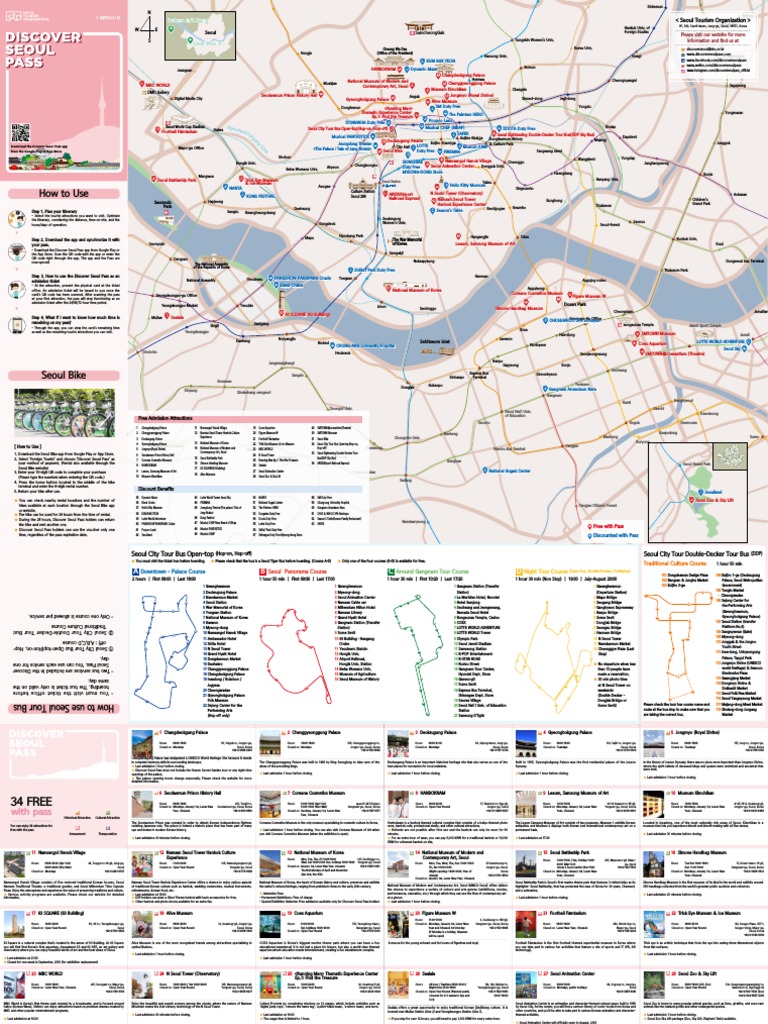 Seoul Tourist Map | PDF | Seoul | Business