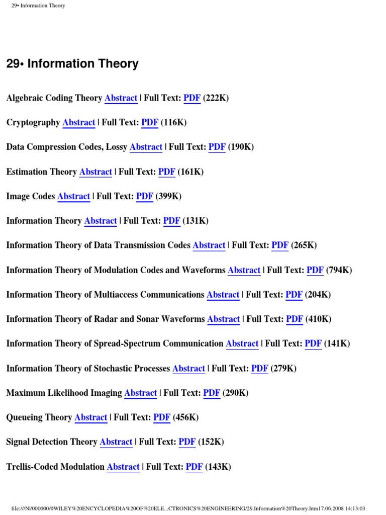 Algebraic Coding Theory PDF | PDF | Field (Mathematics) | Applied ...
