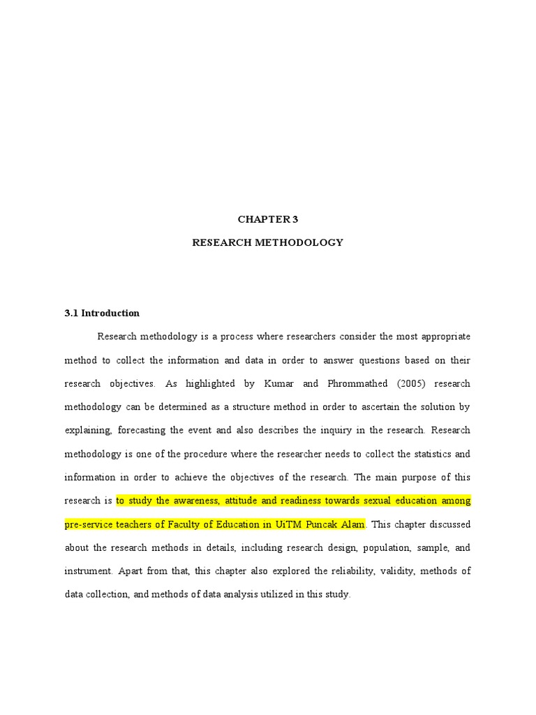 CHAPTER 3 Sexual Education | PDF | Survey Methodology | Cronbach's Alpha