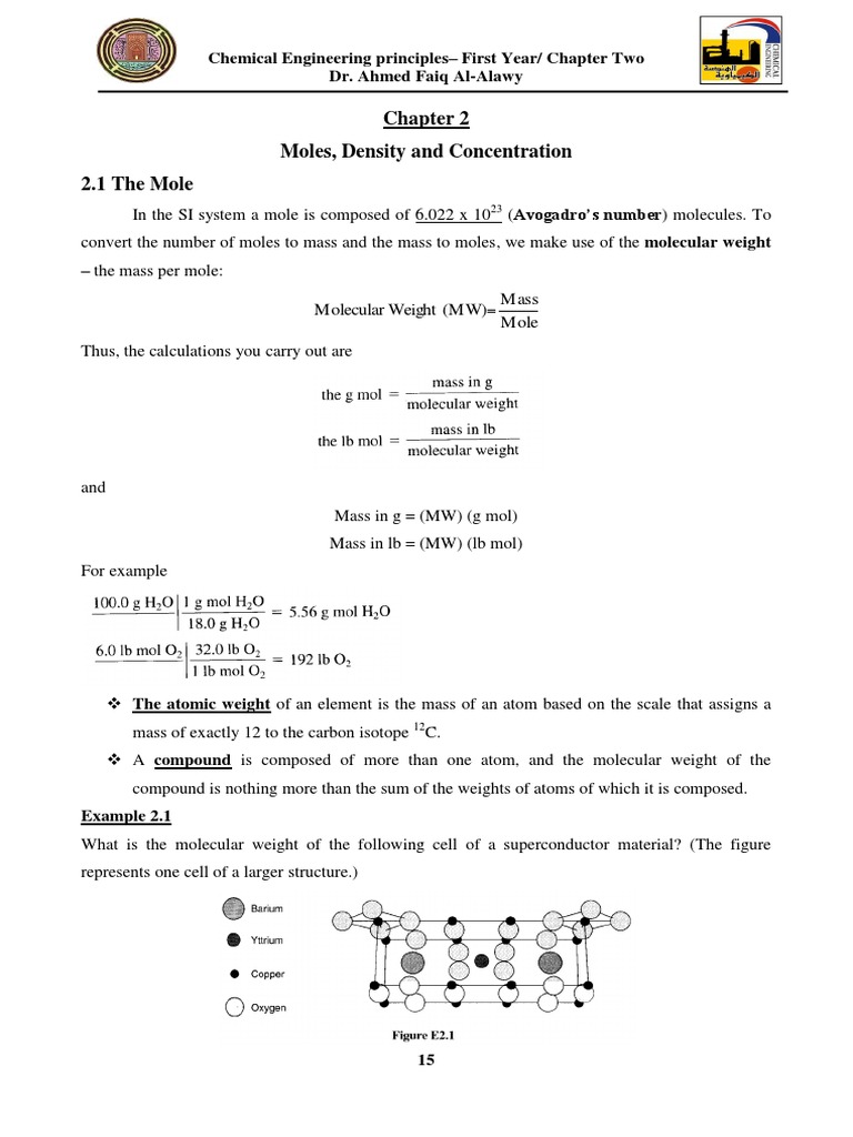 Ch. 02 CPC | PDF | Parts Per Notation | Mole (Unit)