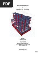 Structural Design Report of Residential Building | PDF | Structural ...
