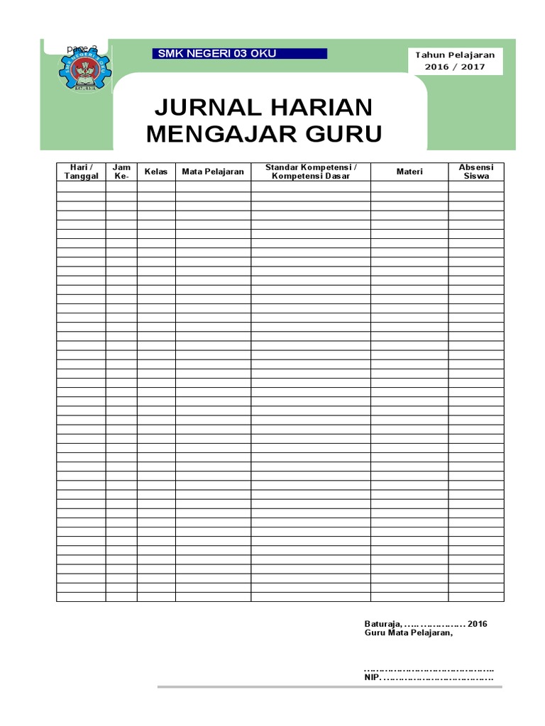 Jurnal Harian Guru | PDF