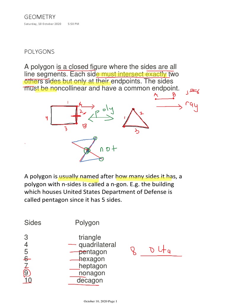 Polygons, Congruent, Circle and Its Parts | PDF | Circle | Angle
