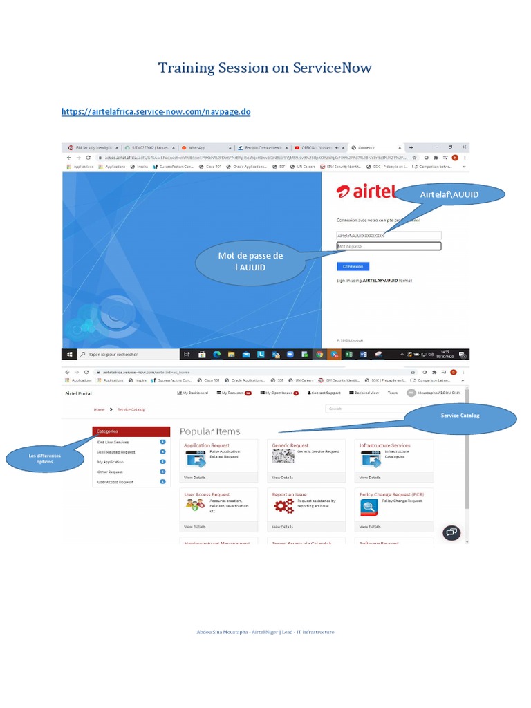 ServiceNow Training for Airtel IT Staff | PDF | Computer Networking ...