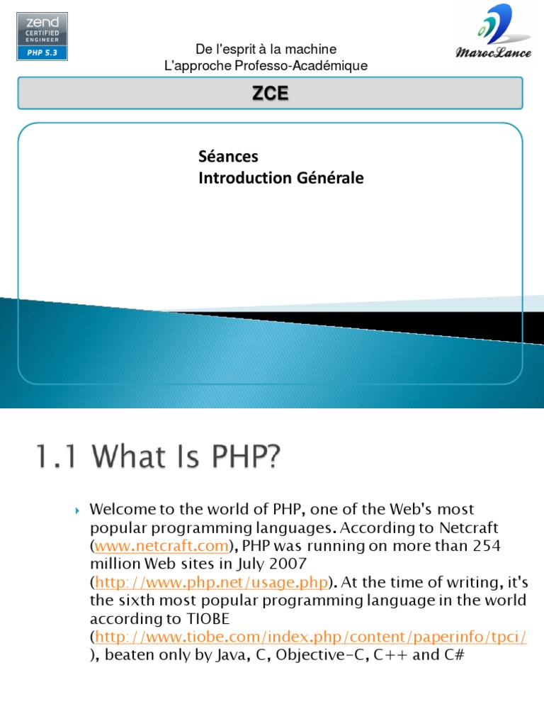 ZCE (Intro) (General) PDF | PDF | Php | Computer Programming