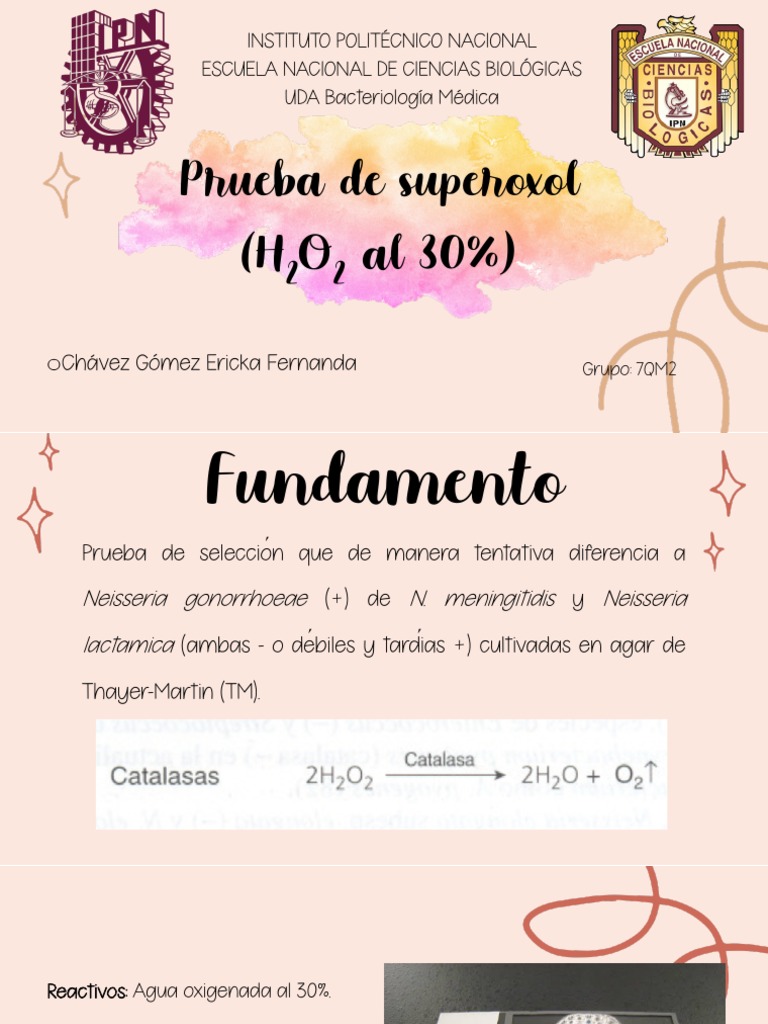 Prueba de Superoxol | PDF