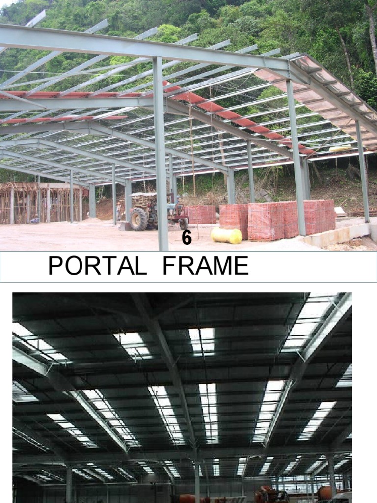 Portal Frame Sample | Download Free PDF | Framing (Construction) | Beam ...